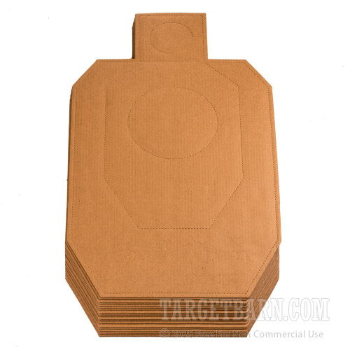 20 Target Barn - IDPA Cardboard Silhouette / Collapsible Stand / Spikes ...