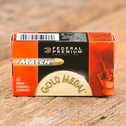 Federal Gold Medal Match 22 LR 40 Grain Solid - (50 Rounds)