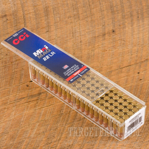 CCI Mini Mag 22 LR 40 Grain CPRN - 100 Rounds