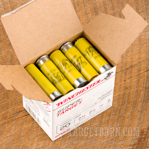 Winchester 20 Gauge 2-3/4” 7/8 oz #8 Shot - 250 Rounds