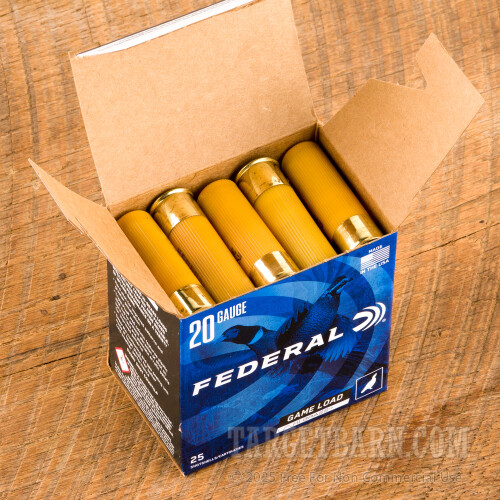 Federal 20 Gauge 2-3/4” 1 oz #7.5 Shot - 250 Rounds