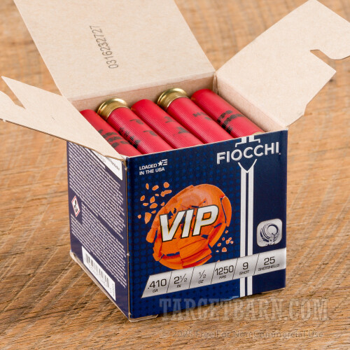 Fiocchi 410 Bore 2-1/2" 1/2 oz #9 Shot - 25 Rounds