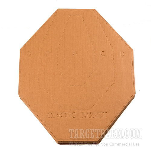 Optional USPSA Targets for Sale - Classic Design - 100 Pack