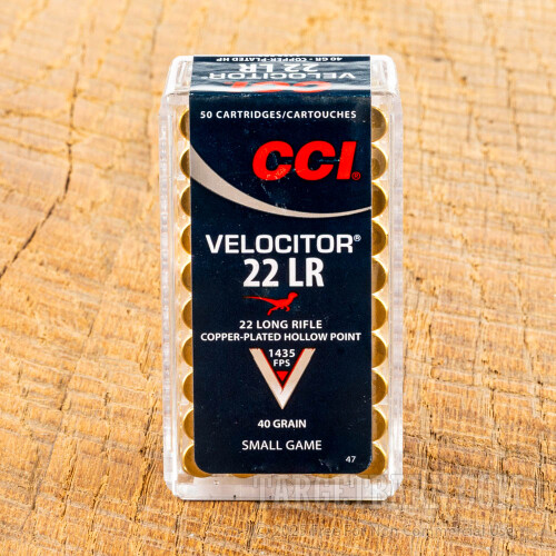 CCI Velocitor 22 LR 40 Grain CPHP - 500 Rounds
