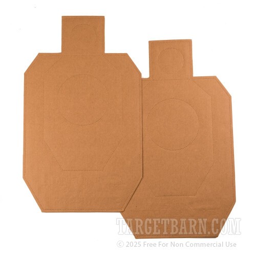 Official IDPA Targets - 100 Cardboard Targets