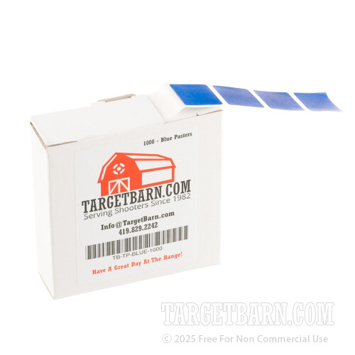 Blue Target Pasters for Sale - 1000 Pack for Paper Targets