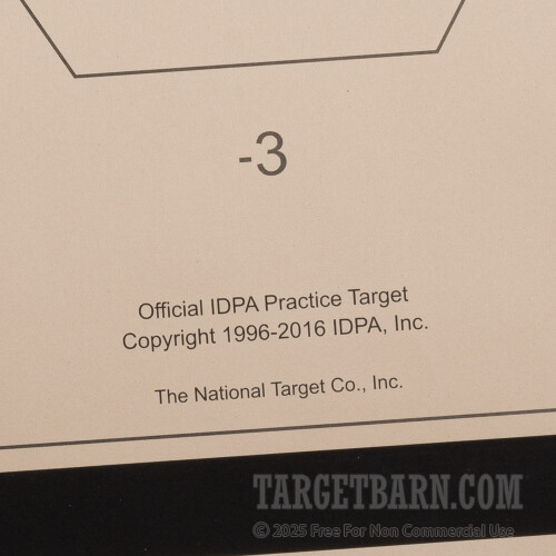 IDPA Paper Practice Targets for Sale - Target Barn