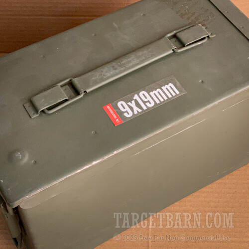 Target Barn 9x19mm Ammo Can Label - 1 Count