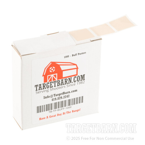 Buff Target Pasters for Sale - 1000 Pack for Paper Targets