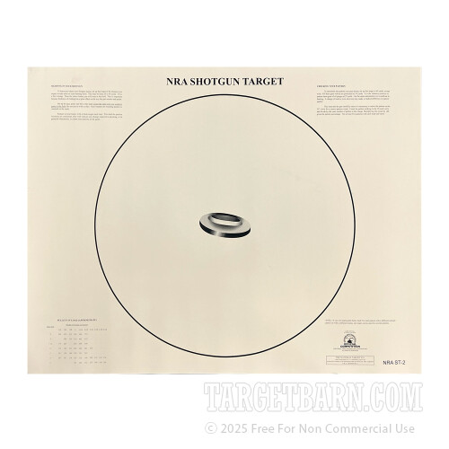 National Target Company ST-2 Paper Targets - 40 Yard - Shotgun Sighting ...