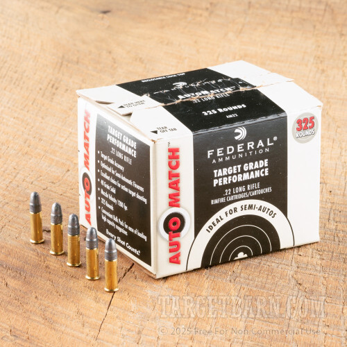Federal AutoMatch Target 22 LR 40 Grain LRN - (3250 Rounds)