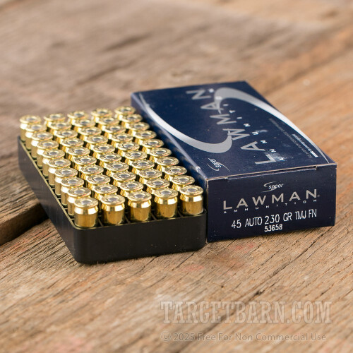 Speer Lawman 45 ACP 230 Grain TMJ FN Cartridges - 1000