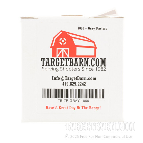 Gray Target Pasters for Sale - 1000 Pack for Paper Targets