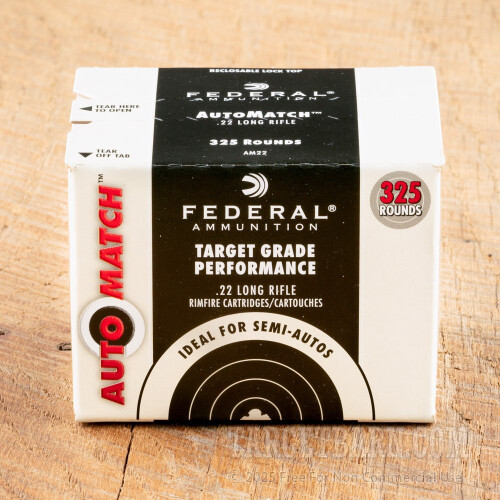 Federal AutoMatch Target 22 LR 40 Grain LRN - (325 Rounds)