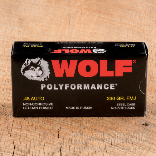 Wolf WPA 45 ACP - 500 Rounds of 230 Grain FMJ
