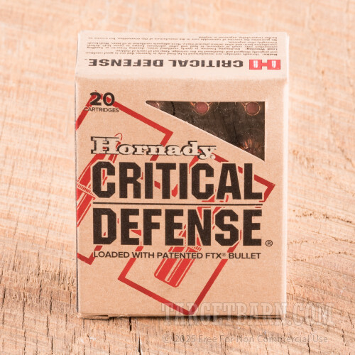 Hornady Critical Defense 40 S&W 165 Grain FTX - 200 Rounds