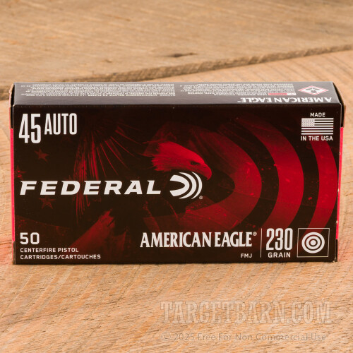 Federal 45 ACP 230 Grain FMJ - 50 Rounds