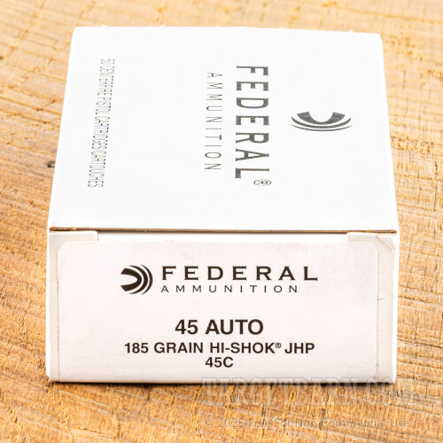 Federal 45 ACP 185 Grain JHP - 50 Rounds
