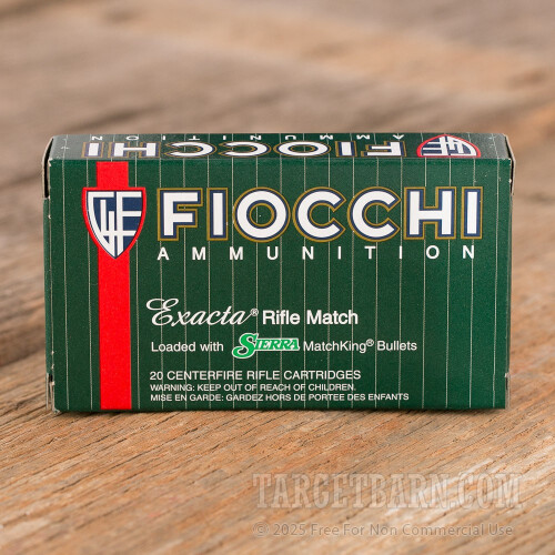 Fiochi Exacta 223 Rem 69 Grain HP-BT MatchKing - (200 Rounds)