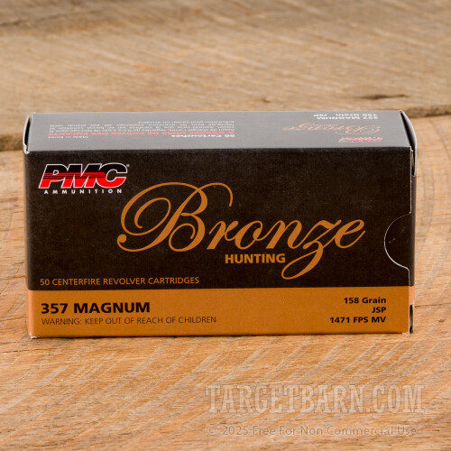 PMC Bronze 357 Magnum 158 Grain JSP - 50 Rounds PMC Bronze 357 Magnum 158 Grain JSP - 50 Rounds