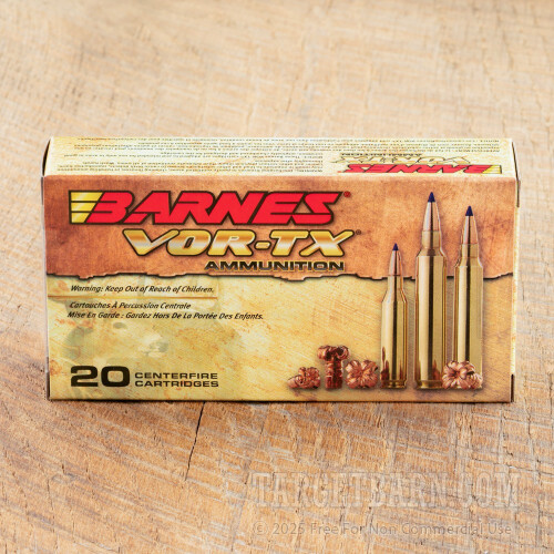 Barnes Vor-Tx 308 Winchester 168 Grain TTSX BT - 20 Rounds