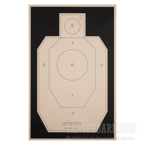 IDPA Paper Practice Targets for Sale - Target Barn