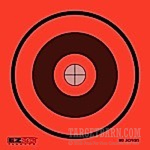 EZ2C Mini-3 Targets for Sale. - 3.5" Bullseye on Red Paper
