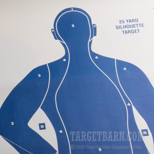 Champion Law Enforcement 25 Yard, B21-E Blue Silhouette Cardboard ...