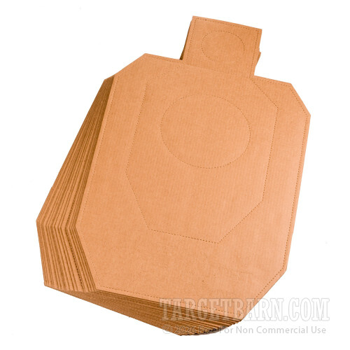 20 Target Barn - IDPA Cardboard Silhouette / Collapsible Stand / Spikes ...