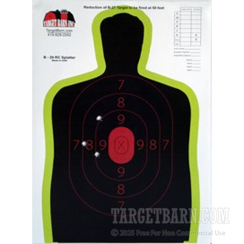 B-29 Silhouette Splatter Shooting Targets for Sale - Target Barn