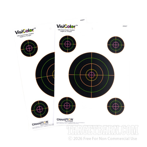Champion VisiColor Targets - One 8 Inch and Four 3 Inch Reactive ...