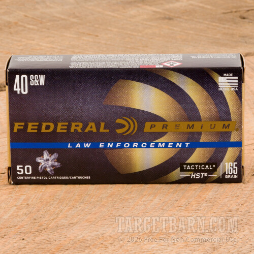 Federal Premium Law Enforcement 40 S&W 165 Grain HST HP - 50 Rounds
