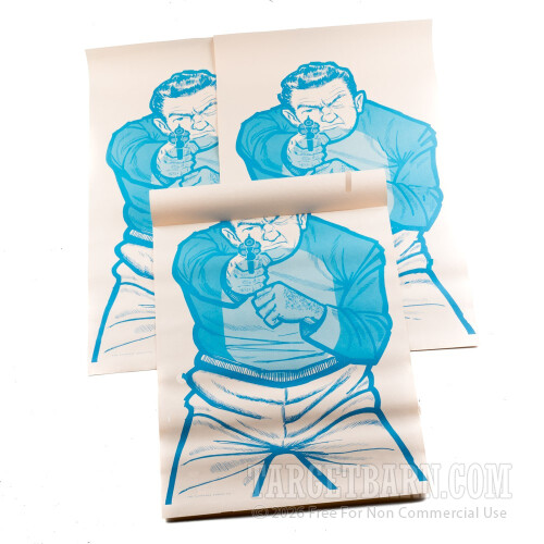 National Training Company BT-1 / B-60 Blue Thug Training Paper Targets ...