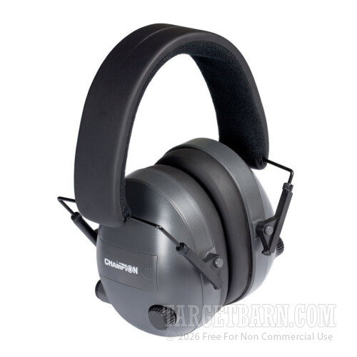 Champion Black Electronic Active Earmuffs For Sale - 25 NRR - Champion ...